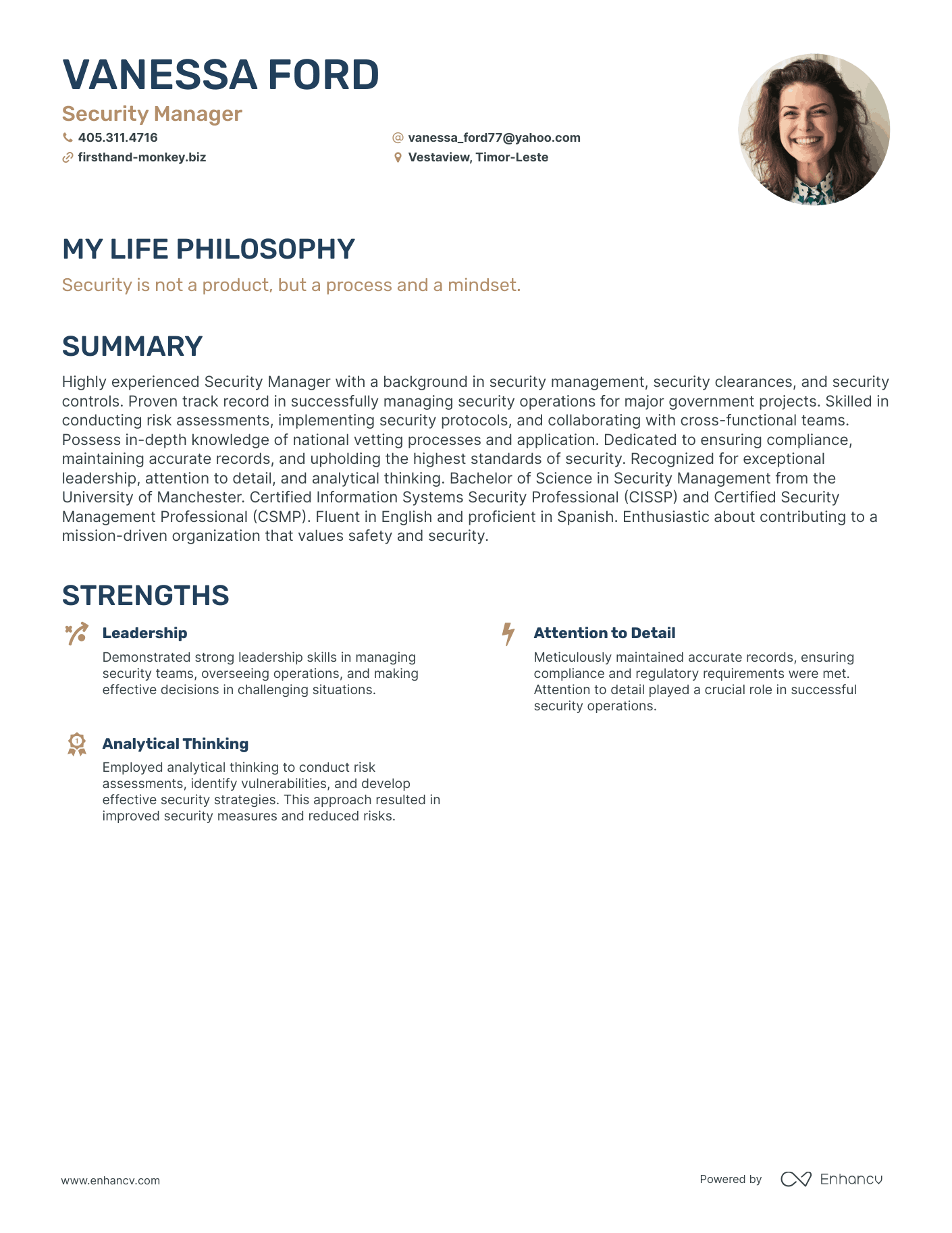 3 Successful Security Manager Resume Examples And Writing Tips For 2024