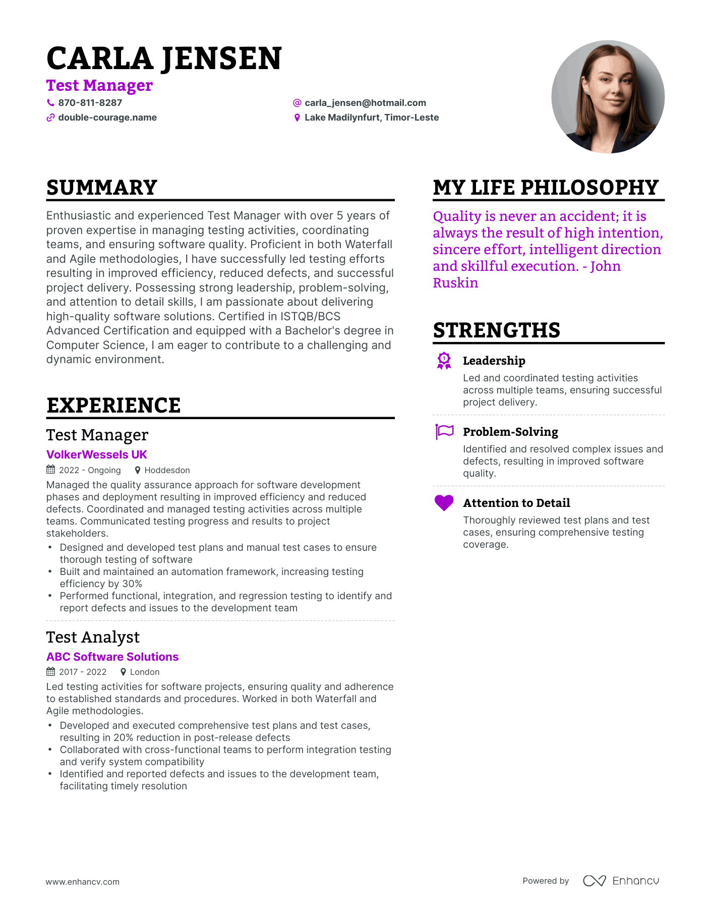 3 Successful Test Manager Resume Examples And Writing Tips For 2024