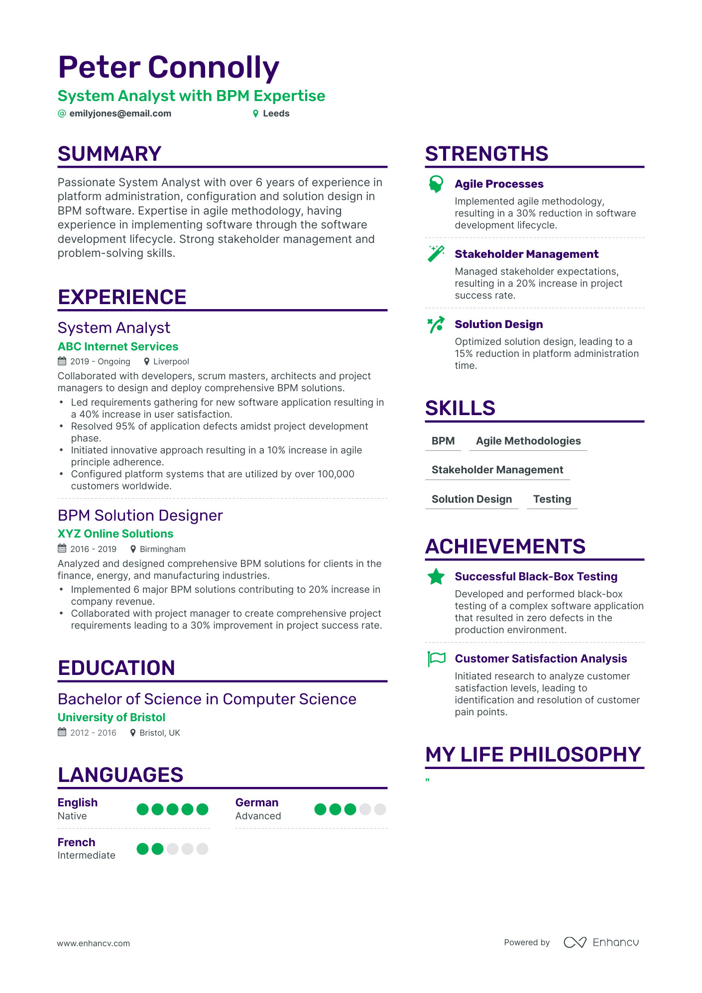 3 System Analyst CV Examples for 2023