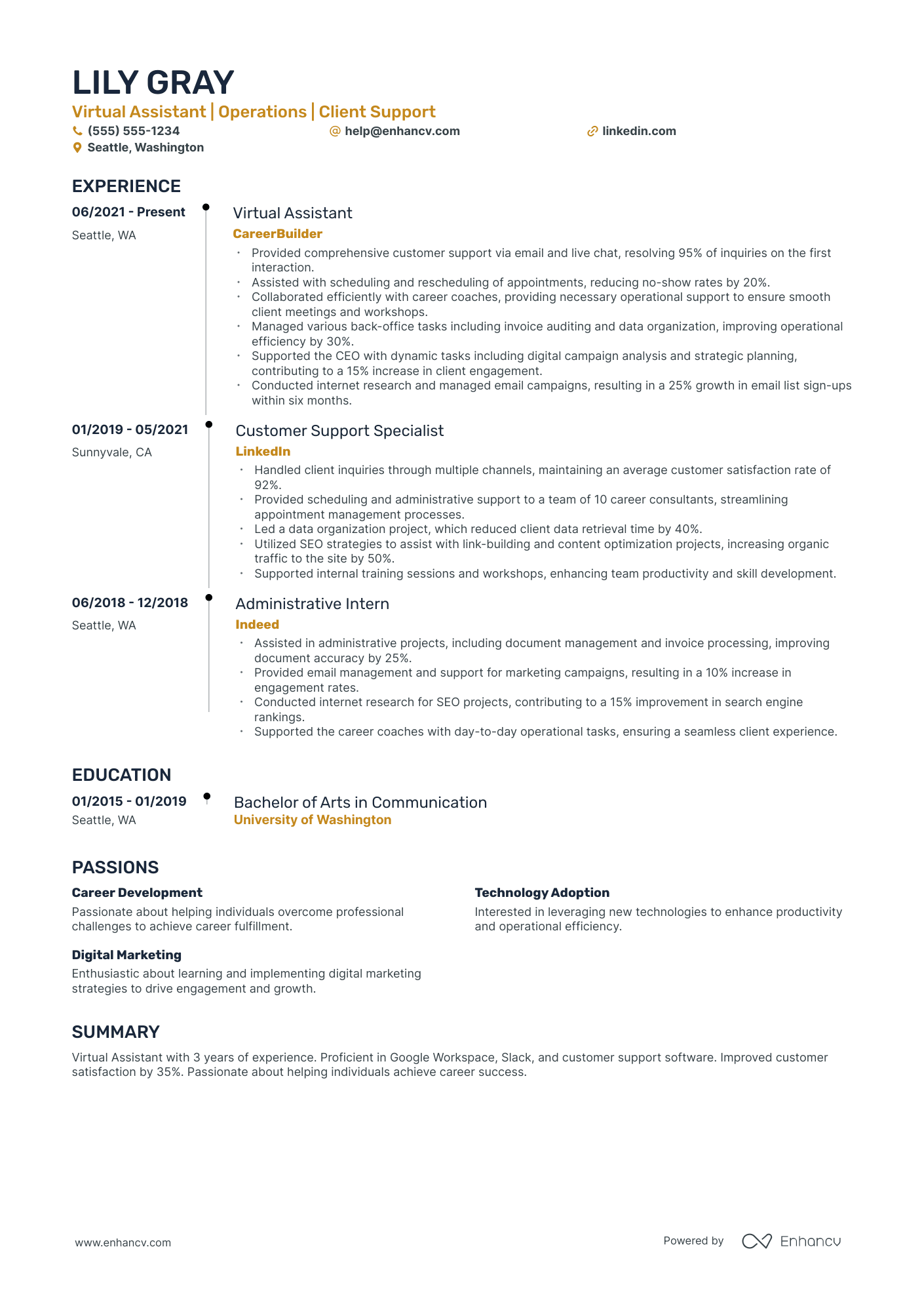 22 Successful Virtual Assistant Resume Examples And Writing Tips for 2024