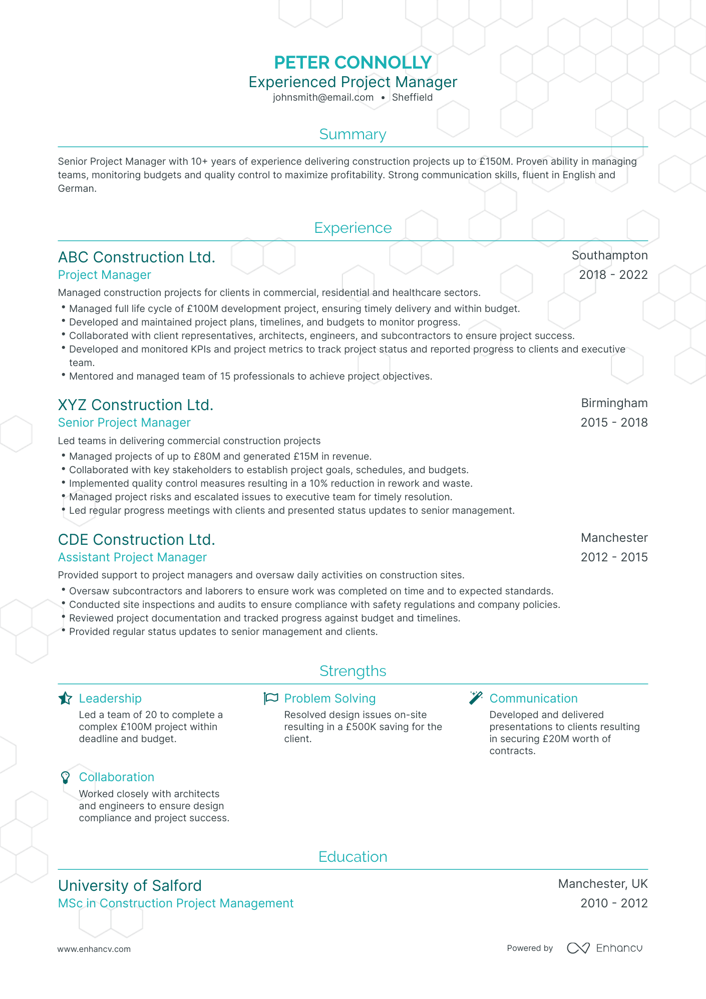 3 Project Manager CV Examples for 2023