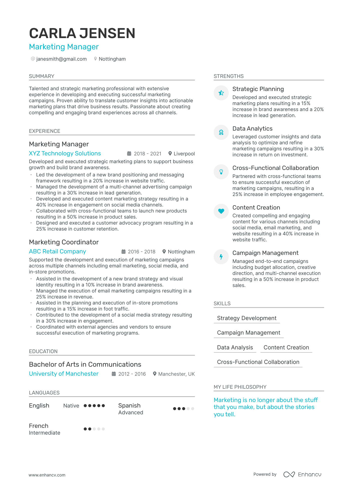 3 Consultant CV Examples for 2024