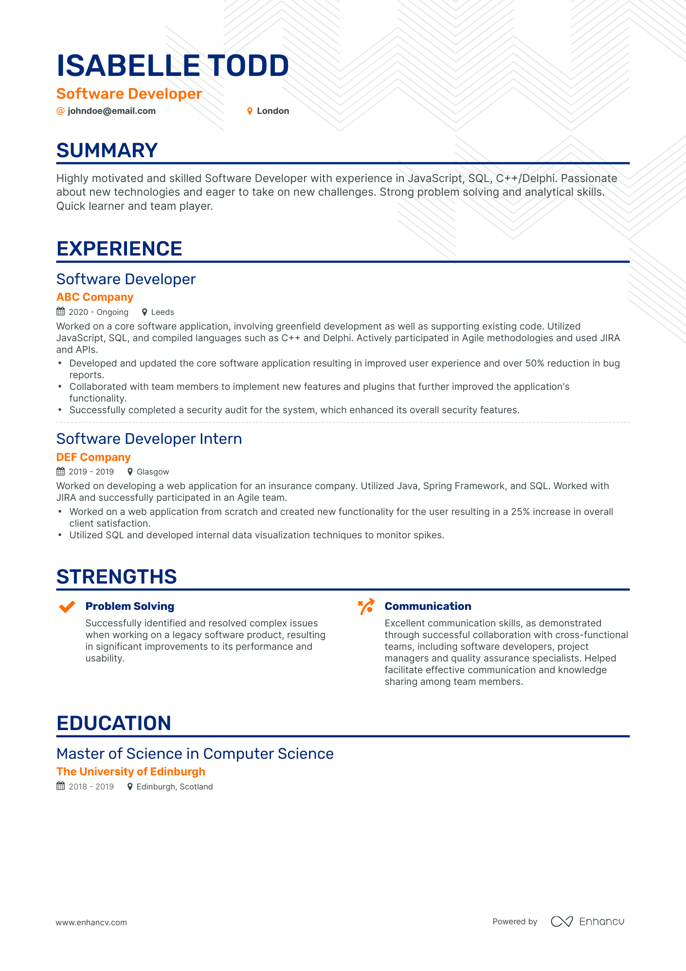 3 Software Developer CV Examples for 2023 3 Software Developer CV Examples for 2023