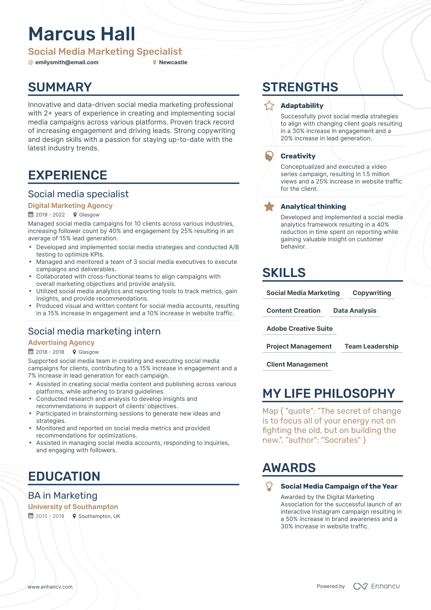 3 Social Media CV Examples for 2023