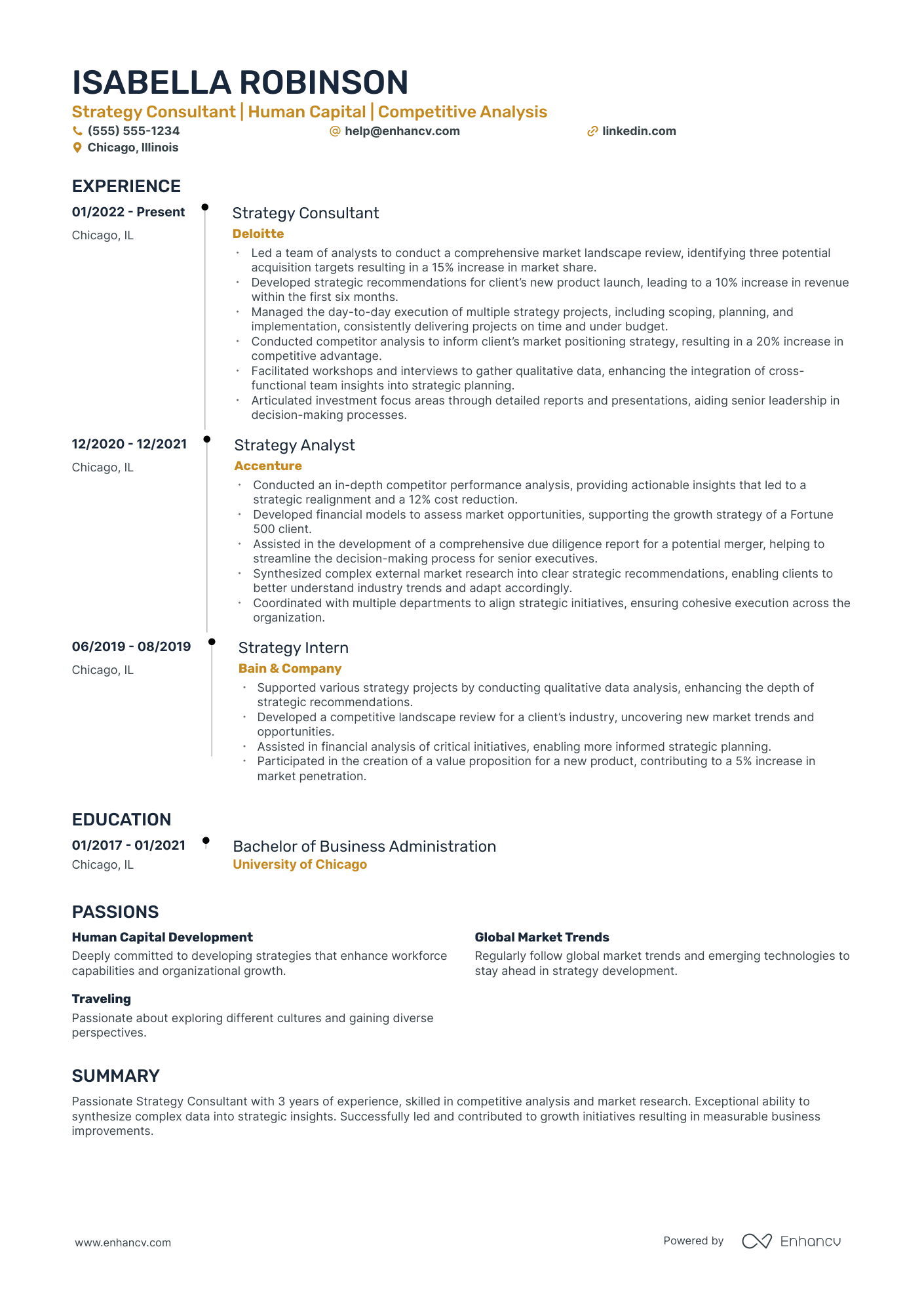 6 Successful Strategy Consultant Resume Examples And Writing Tips for 2024