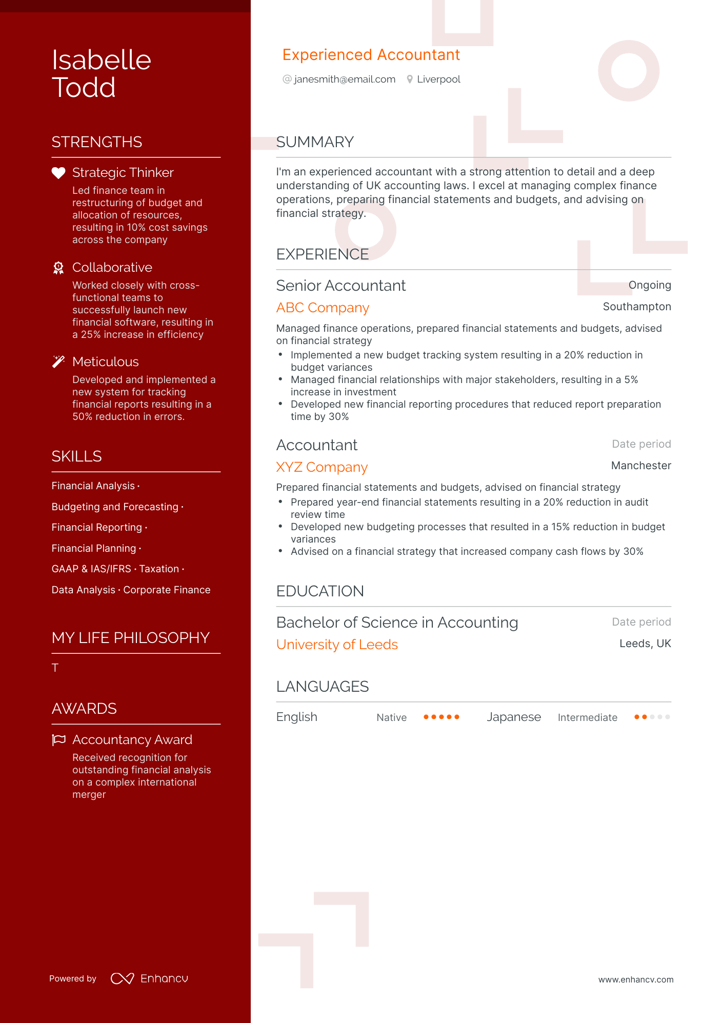 3 Accounting CV Examples for 2023