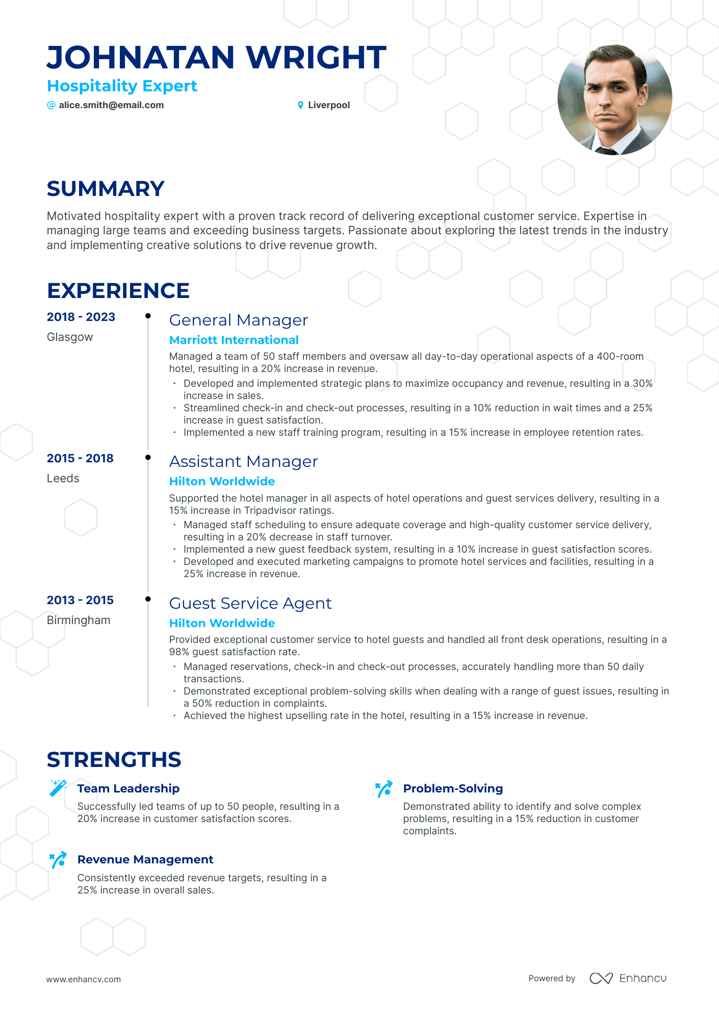 3 Hospitality CV Examples for 2023