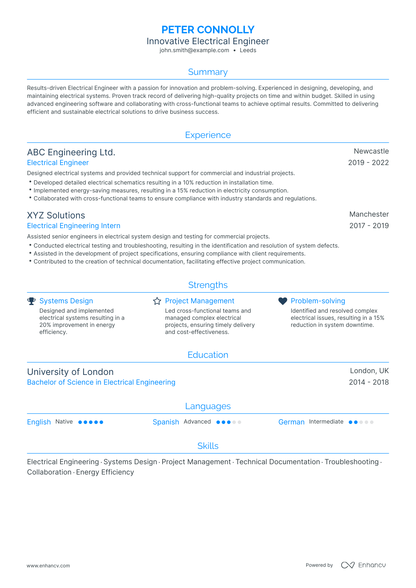 3 Electrical Engineering CV Examples for 2023