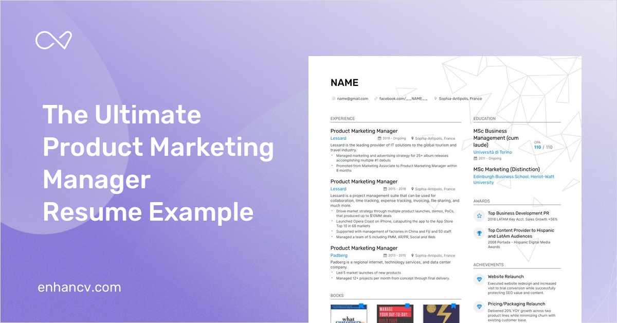 5 Product Marketing Manager Resume Examples & Guide for 2024