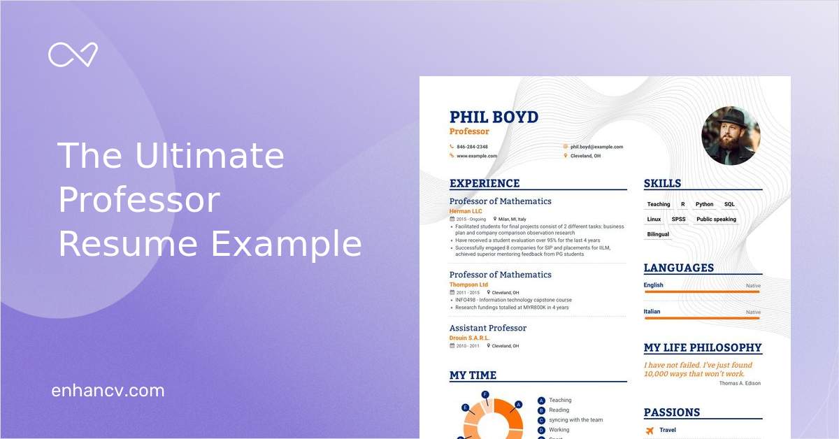 6 Professor Resume Examples Guide For 2023