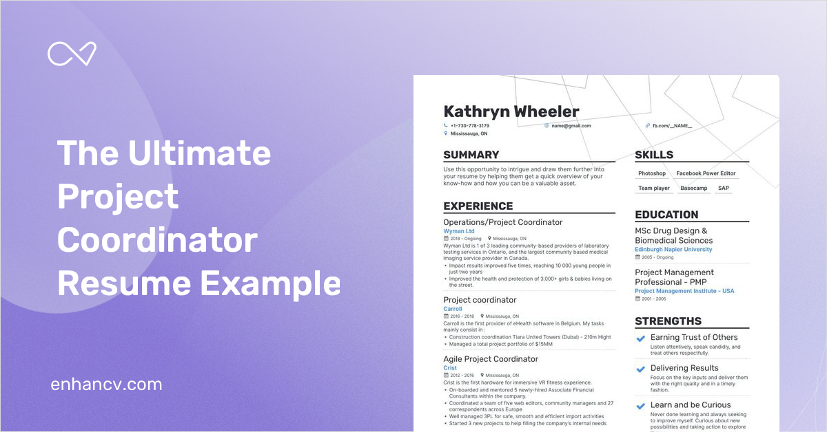5 Project Coordinator Resume Examples & Guide for 2023