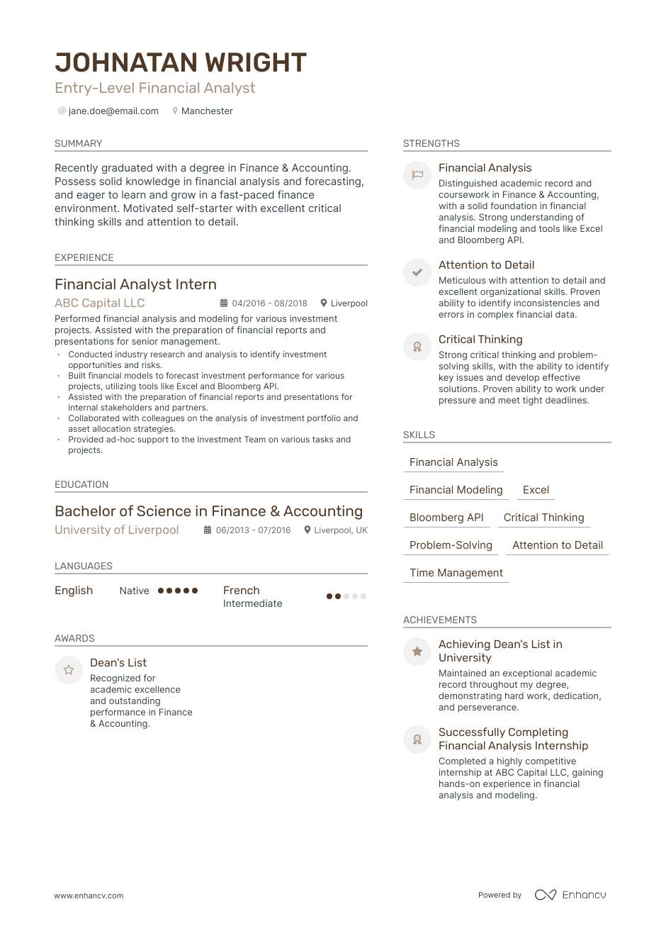 3 CFO CV Examples for 2023