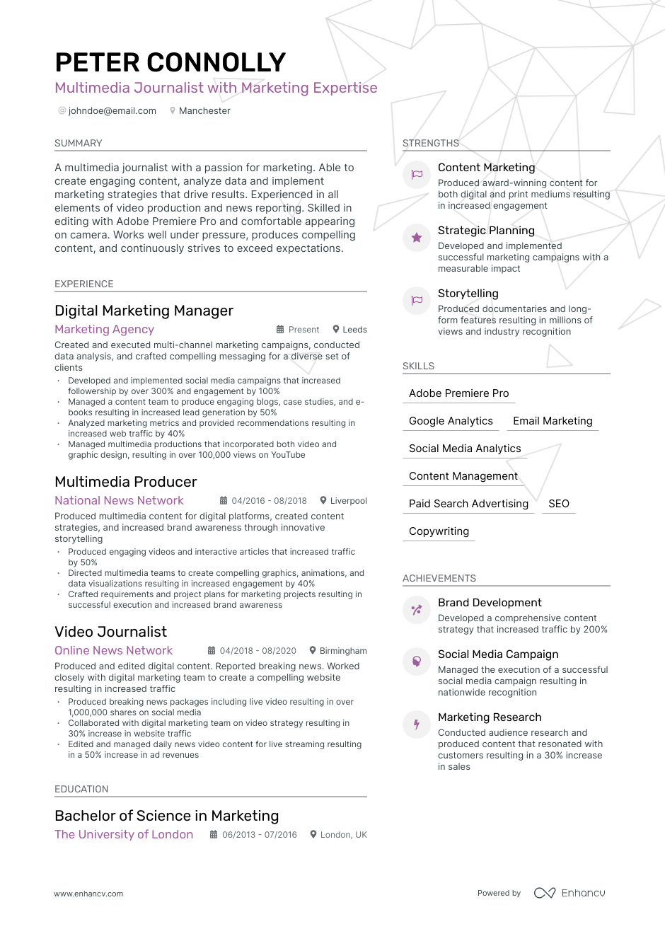 3 Journalist CV Examples for 2023