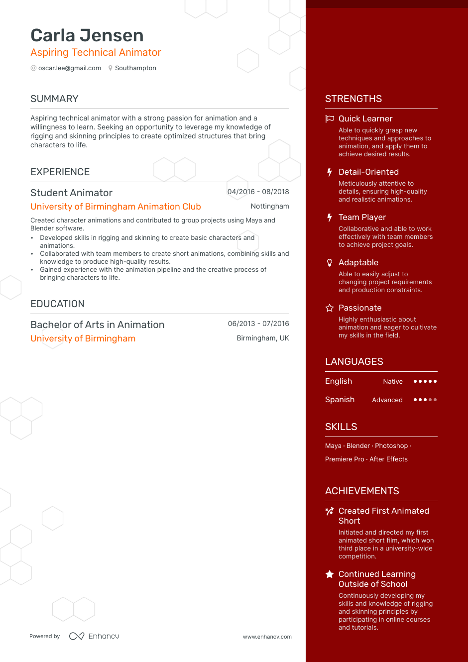 3 Animator CV Examples for 2023