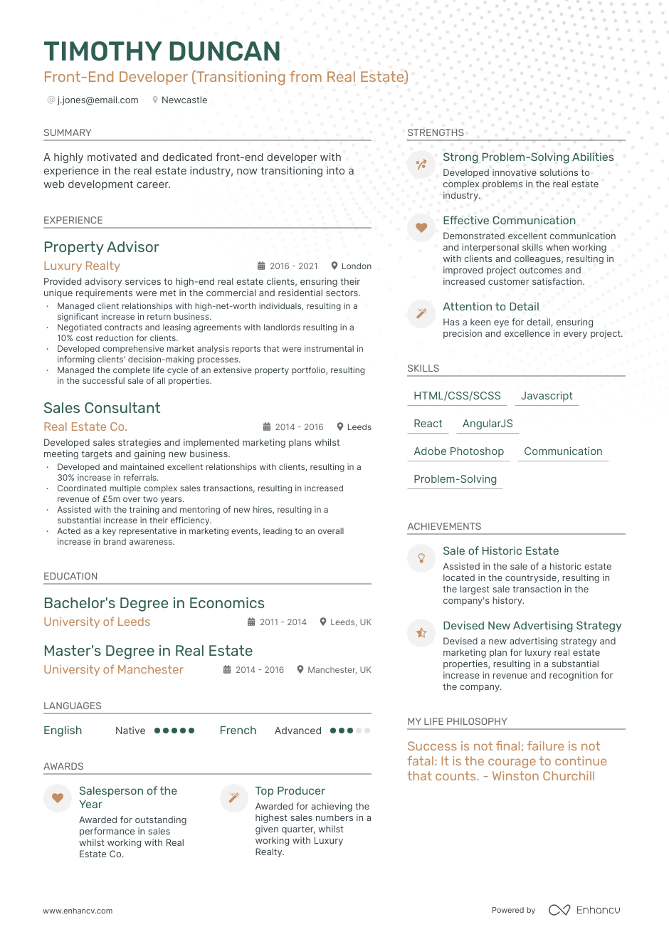 3 Web Designer CV Examples for 2023
