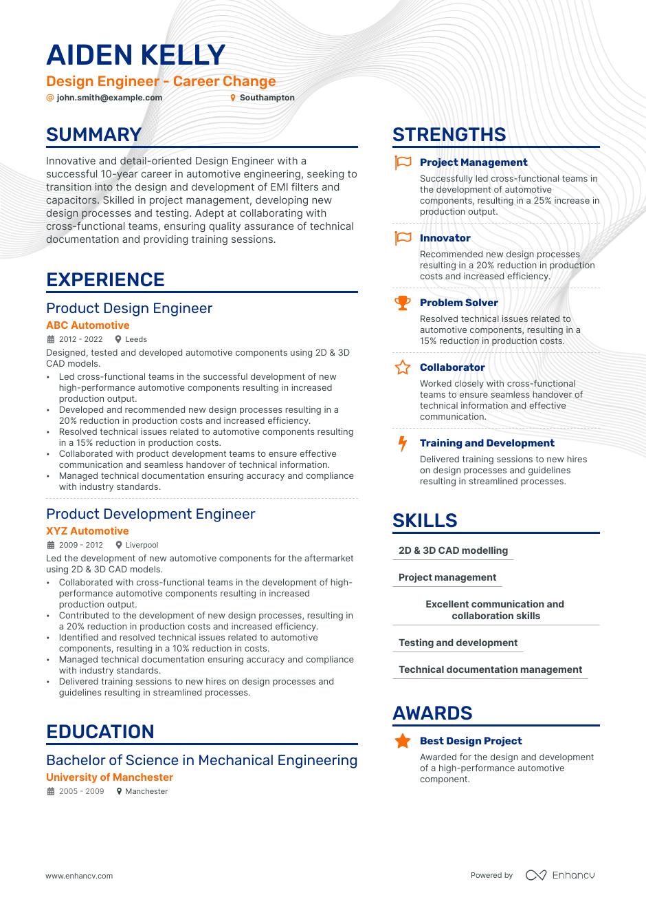 3 Design Engineer CV Examples for 2023