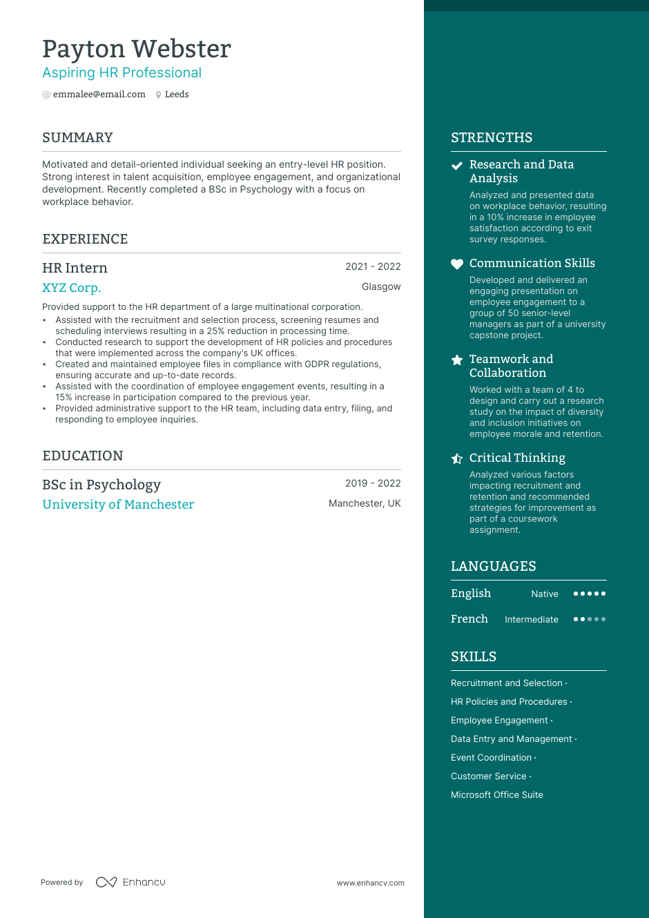 3 Human Resources CV Examples for 2023