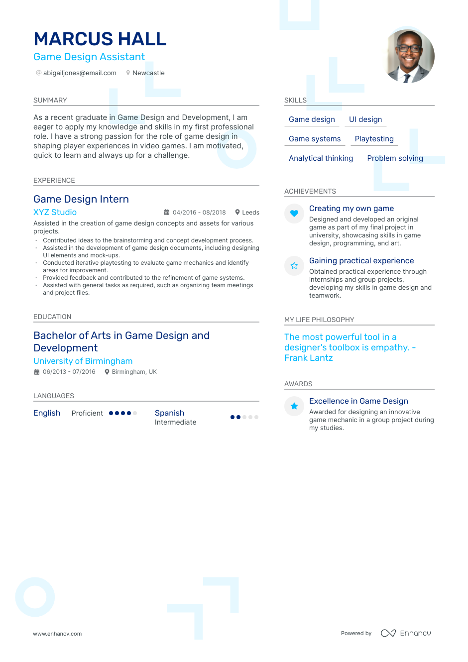3 Game Design CV Examples for 2023