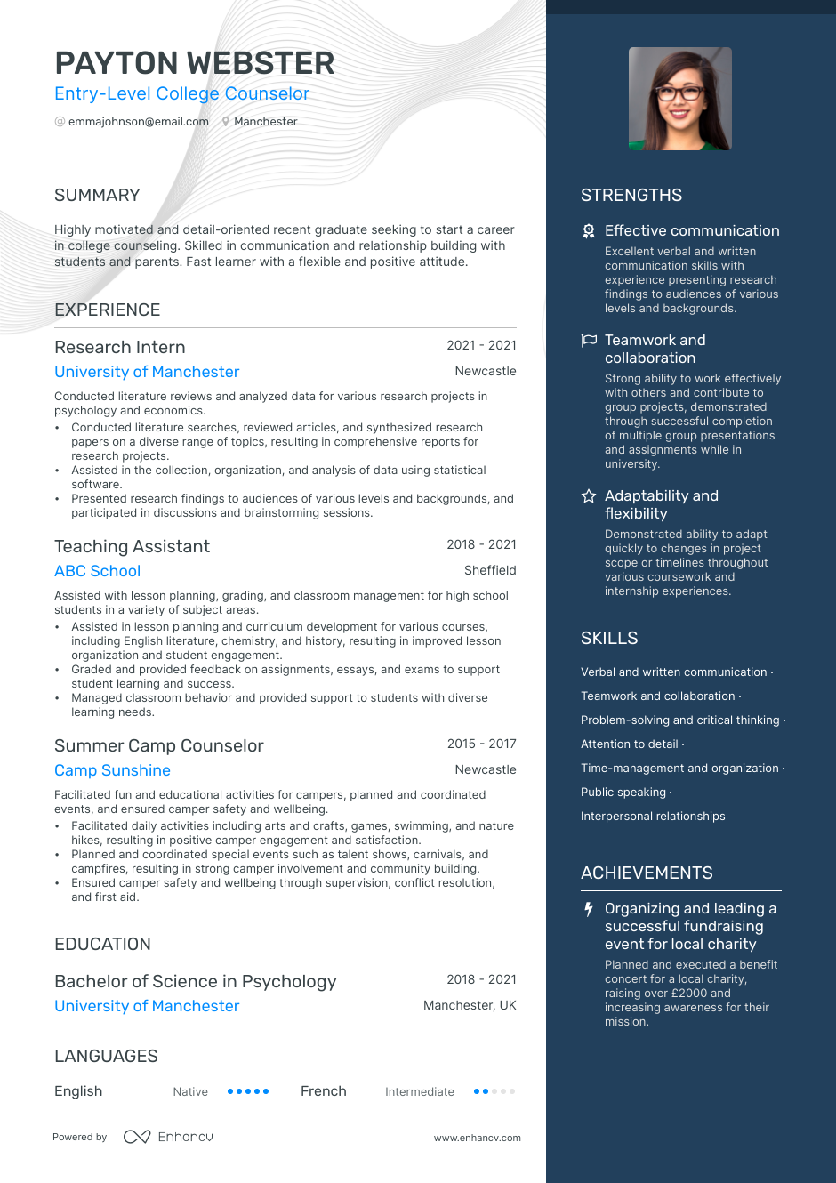 3 College CV Examples for 2023
