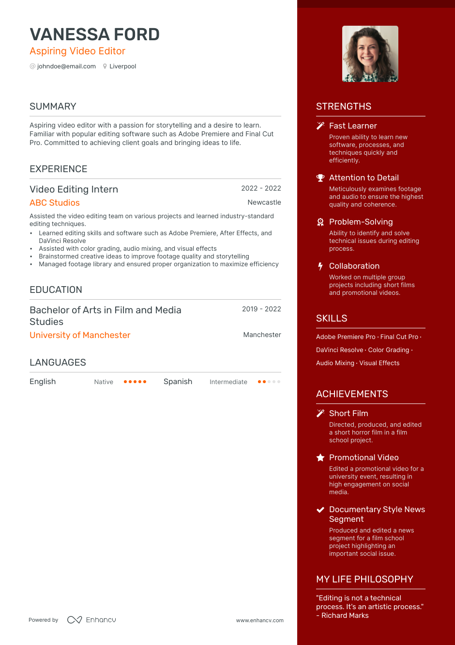 3 Editor CV Examples for 2023