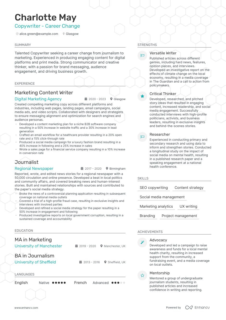 3 Copywriter CV Examples for 2023