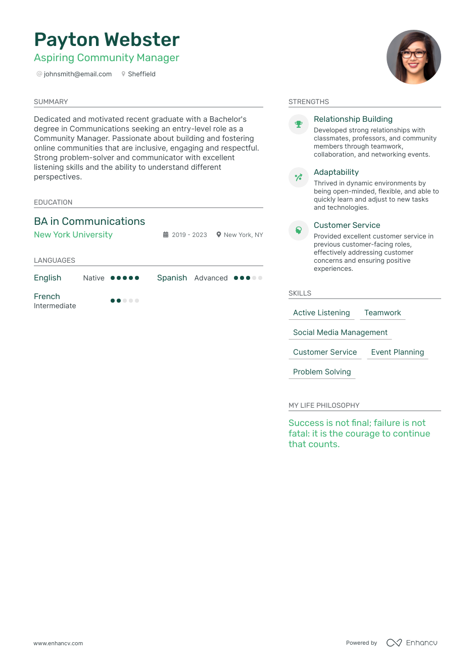 3 Community Manager CV Examples for 2023