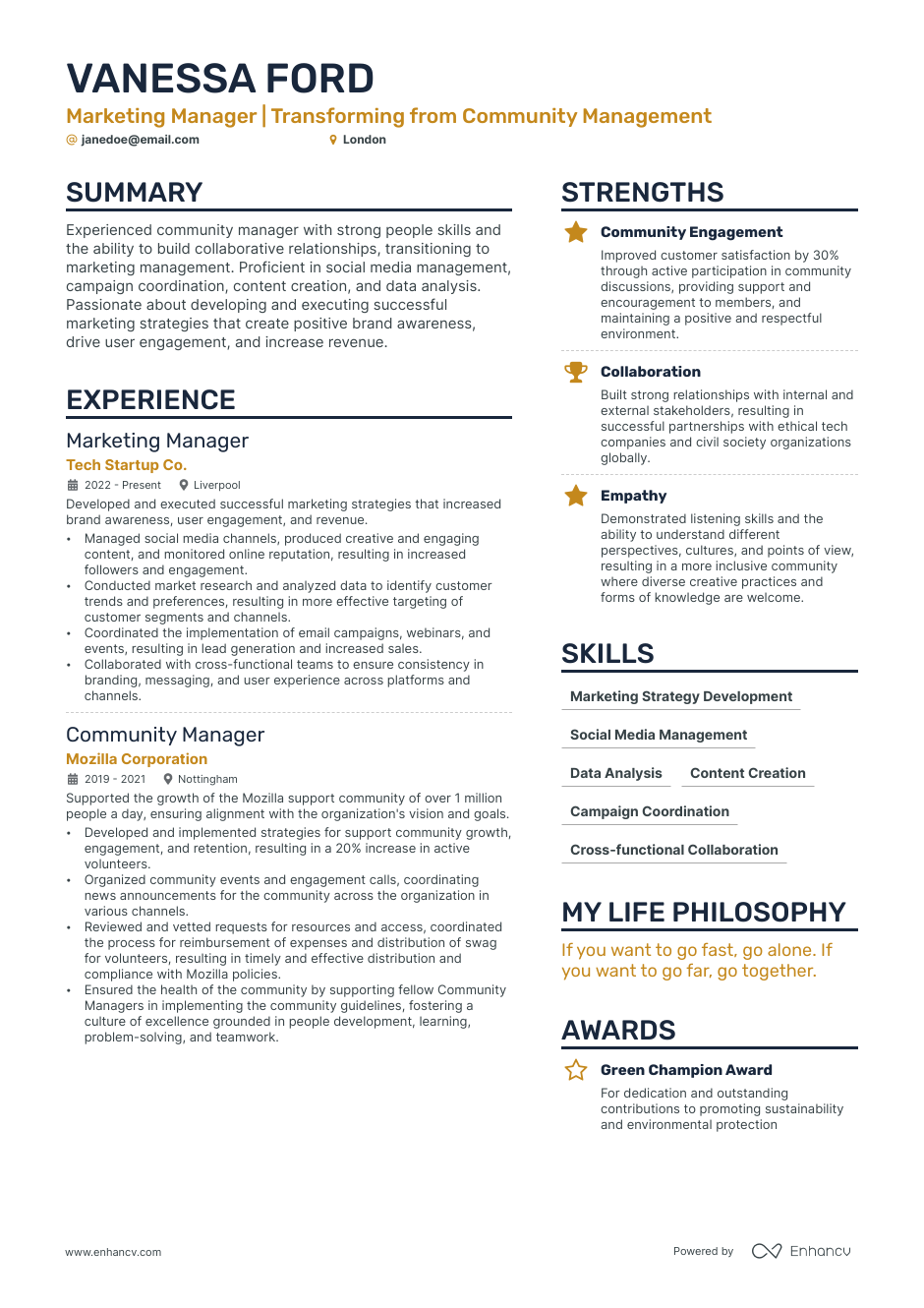 3 Community Manager CV Examples for 2023