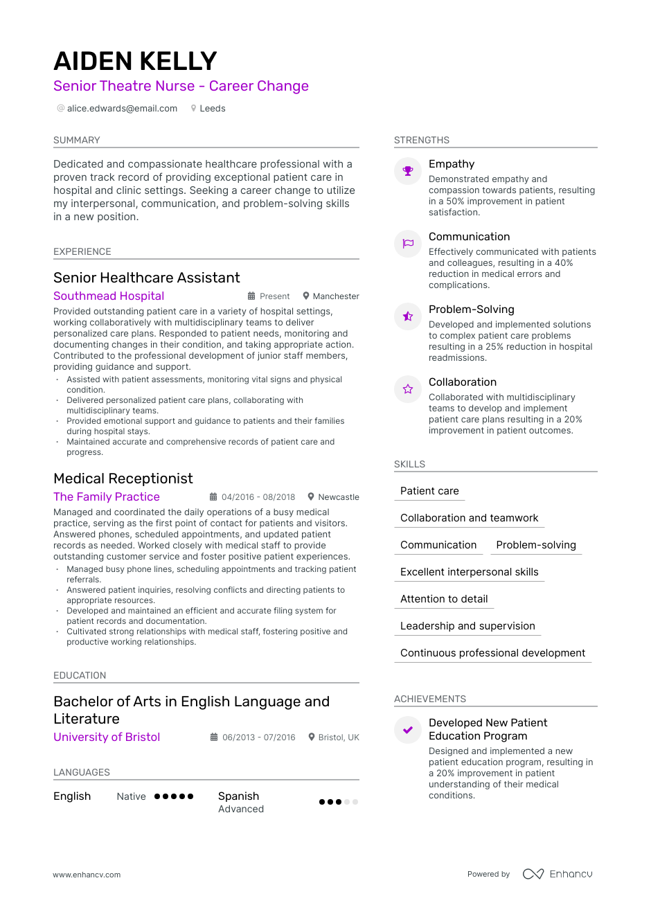 3 Therapist CV Examples for 2023
