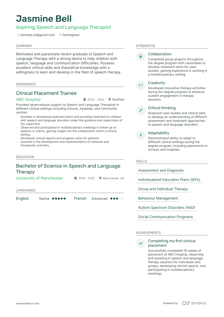 3 Therapist CV Examples for 2023