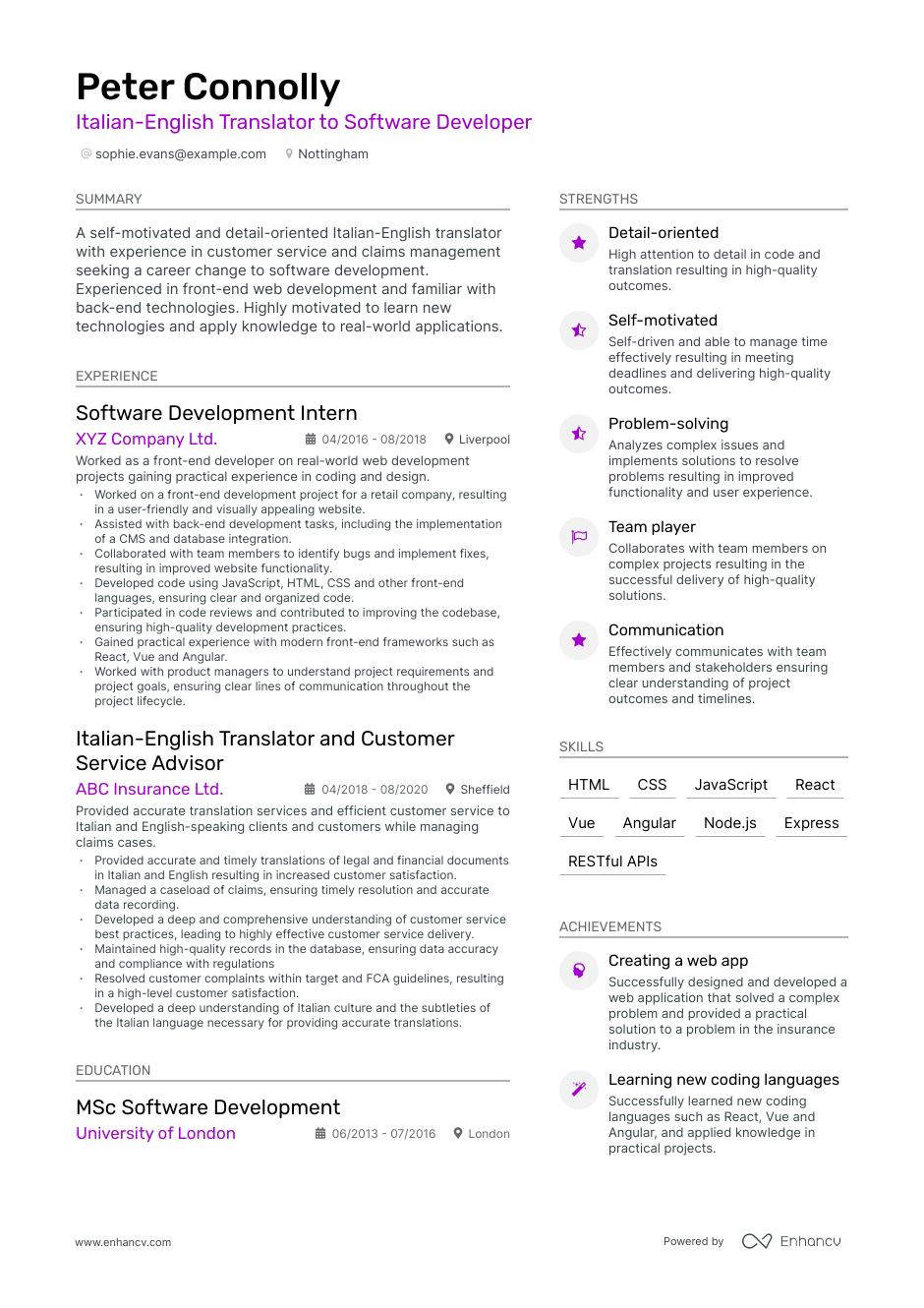 3 Translator CV Examples for 2023
