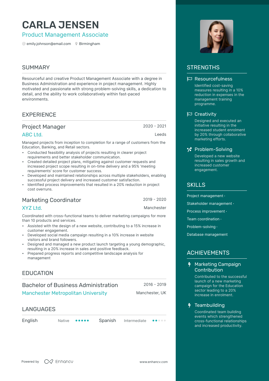 3 Product Manager CV Examples for 2023