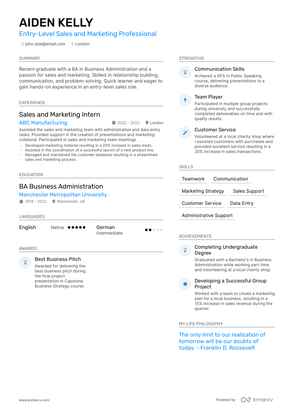 3 Account Manager CV Examples for 2023