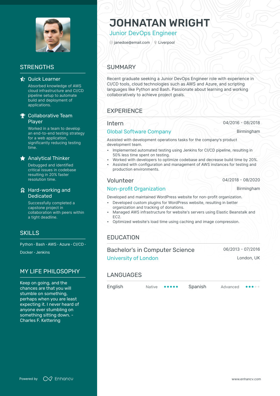 3 Devops Engineer CV Examples for 2023
