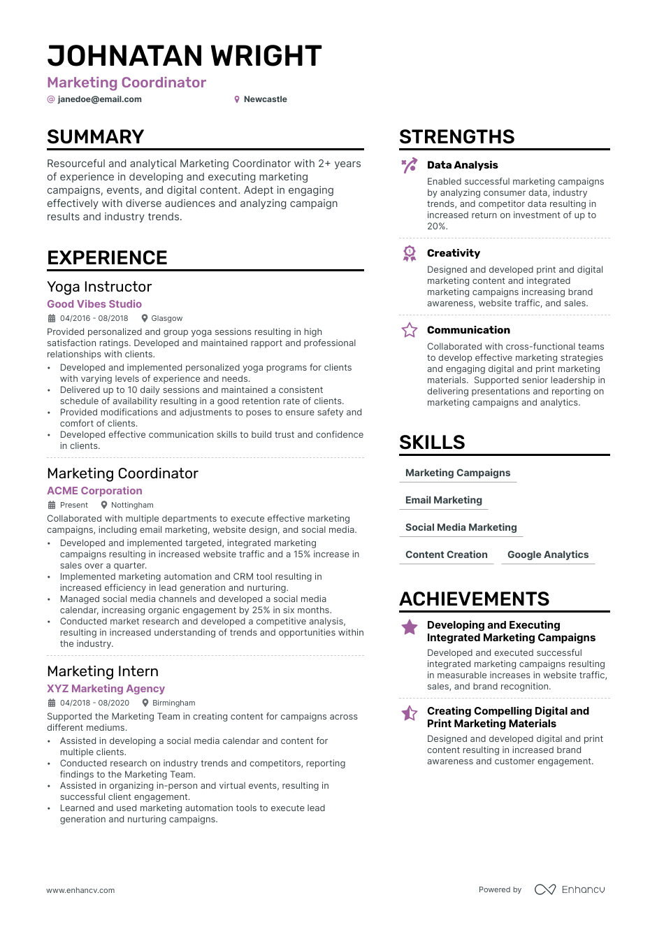 3 Yoga Instructor CV Examples for 2023