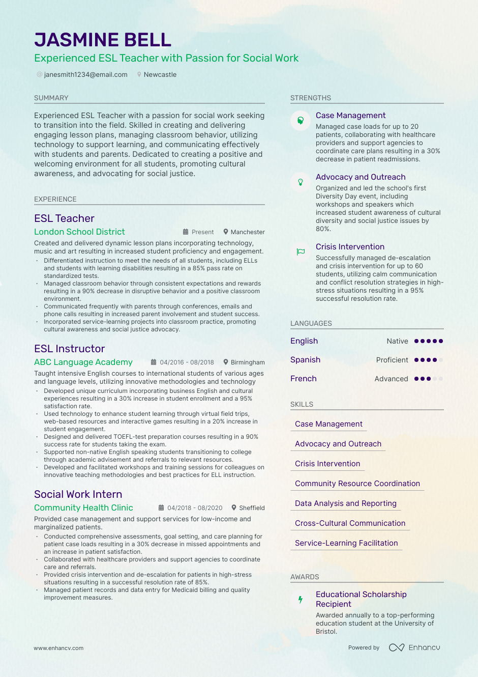 3 ESL Teacher CV Examples for 2023