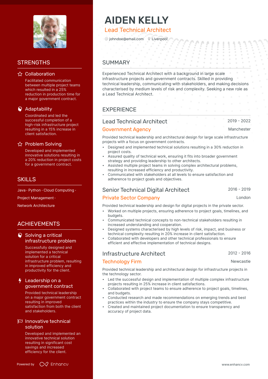 3 Architect CV Examples For 2023 3 Architect CV Examples For 2023