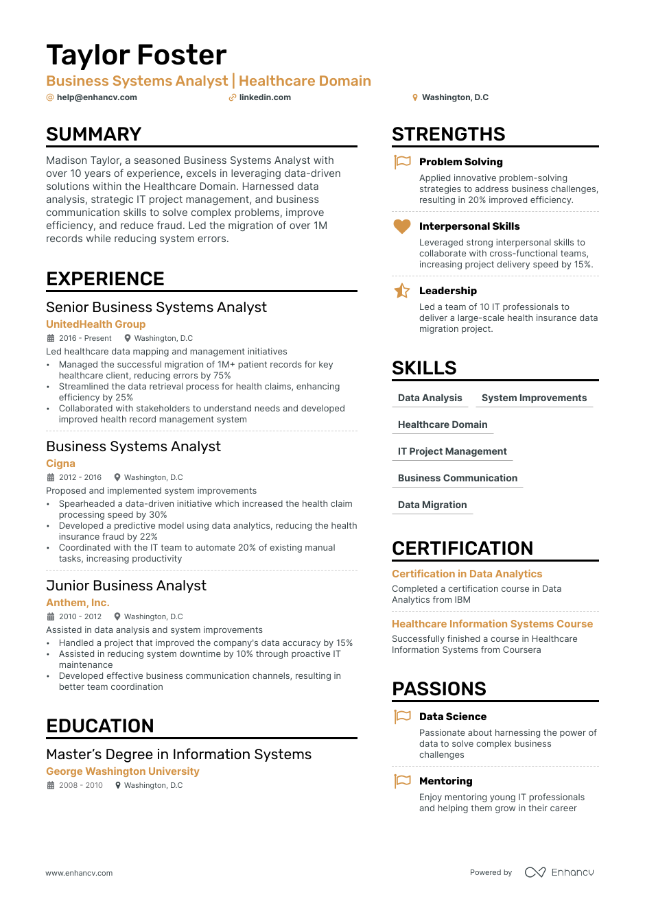 5 Business System Analyst Resume Examples & Guide for 2023