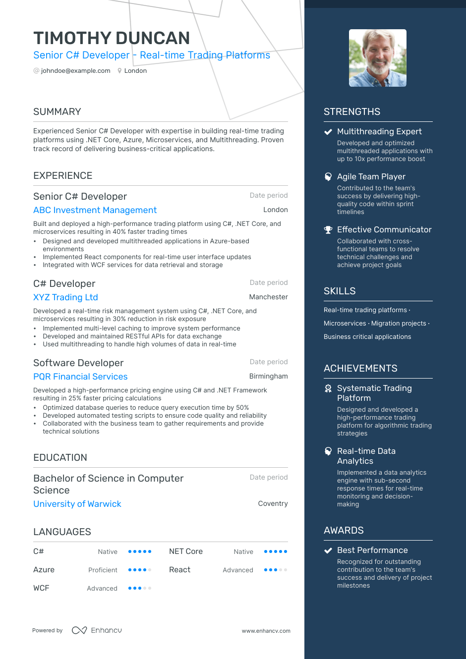 5 C Developer Resume Examples & Guide for 2023