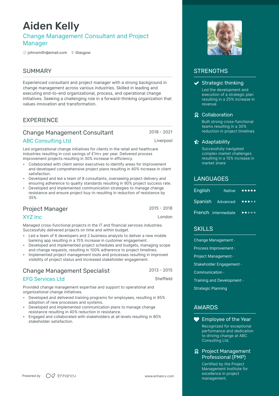 3 Change Management CV Examples for 2023