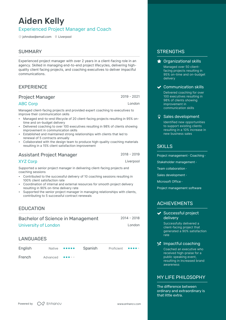 3 Coaching CV Examples for 2023