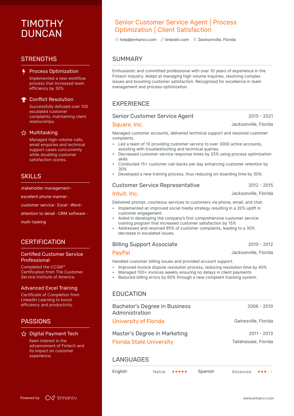 5 Customer Service Agent Resume Examples & Guide for 2023