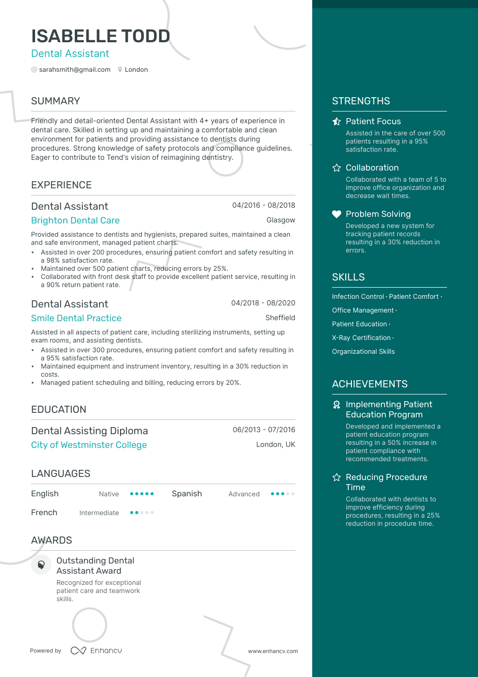 3 Dental Assistant CV Examples for 2023