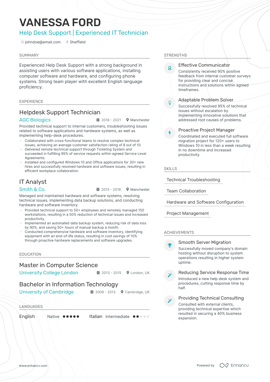 3 Help Desk CV Examples for 2023