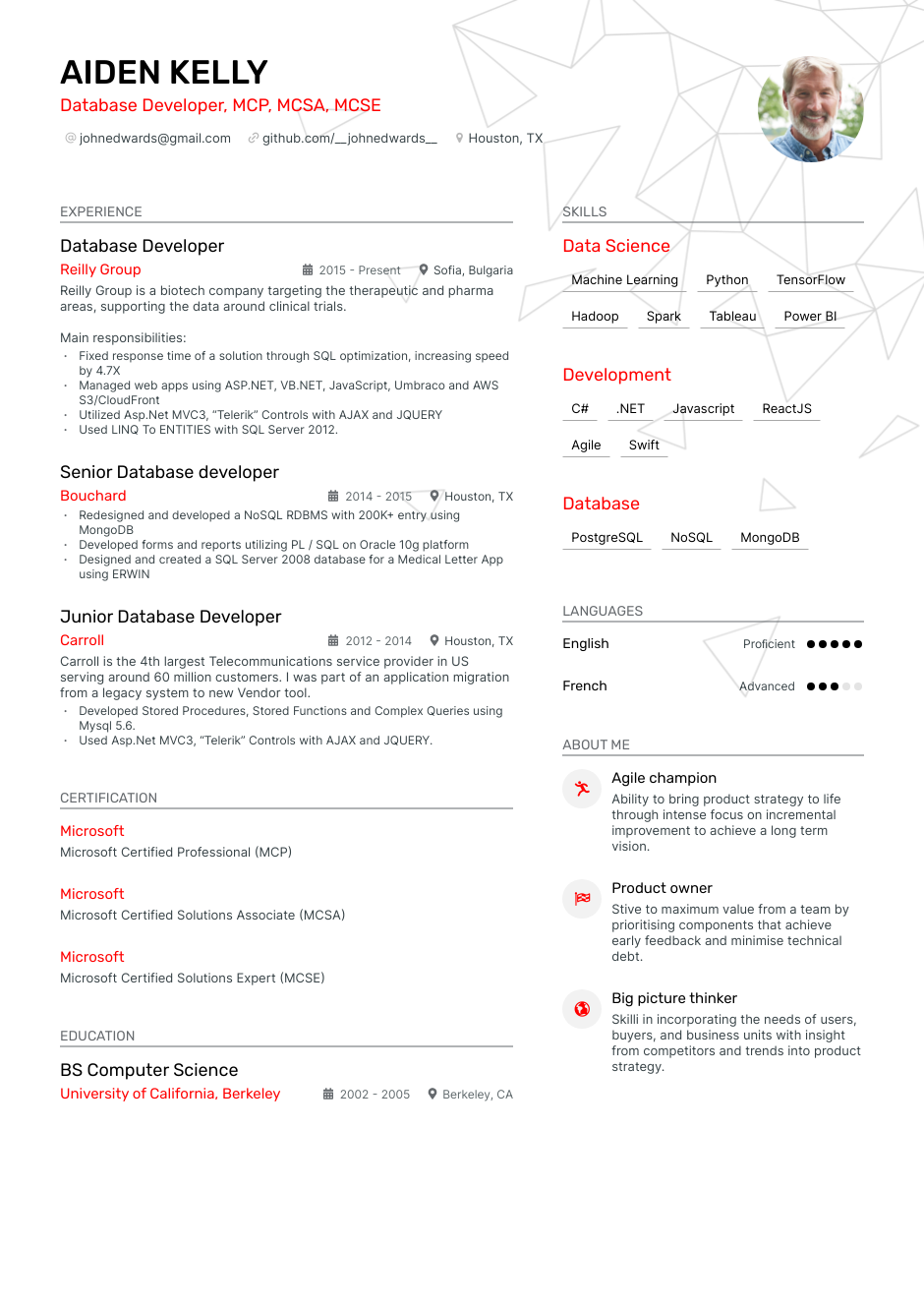 5 MongoDB Resume Examples & Guide for 2023