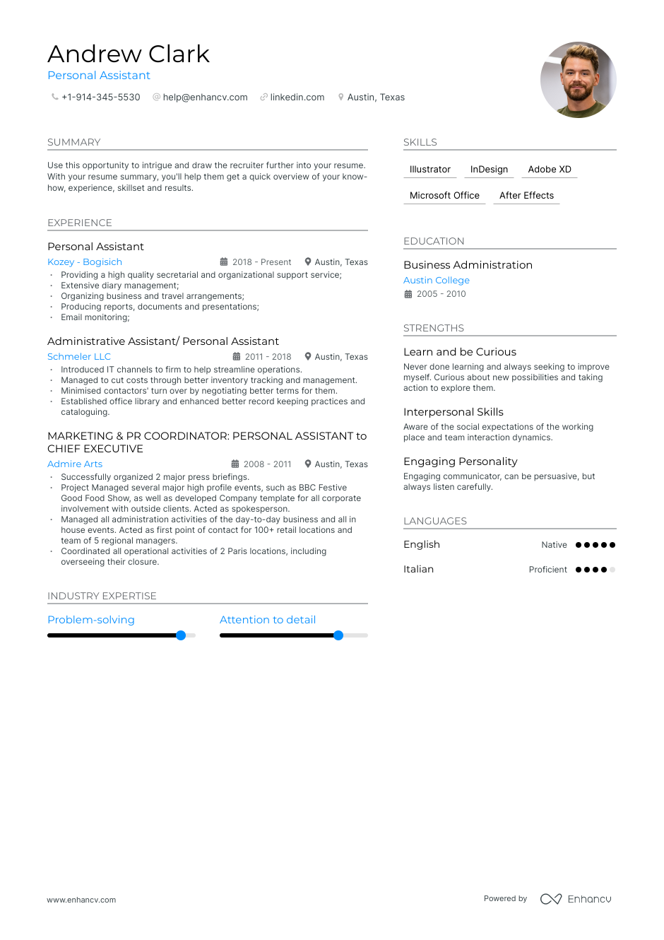 5 Personal Assistant Resume Examples & Guide for 2023