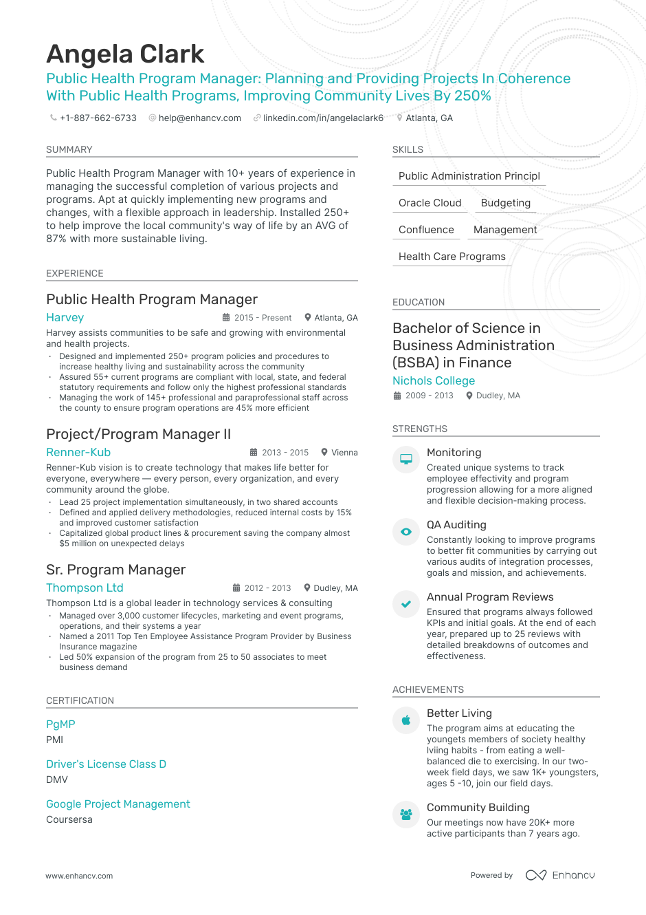 5 Public Health Program Manager Resume Examples & Guide for 2023