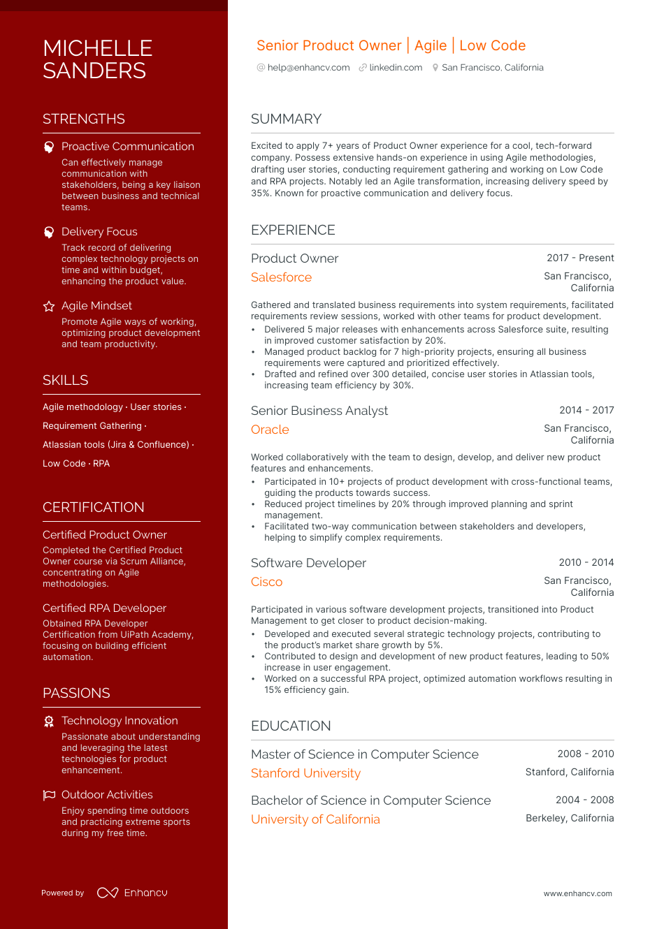 5 Senior Product Owner Resume Examples & Guide for 2023