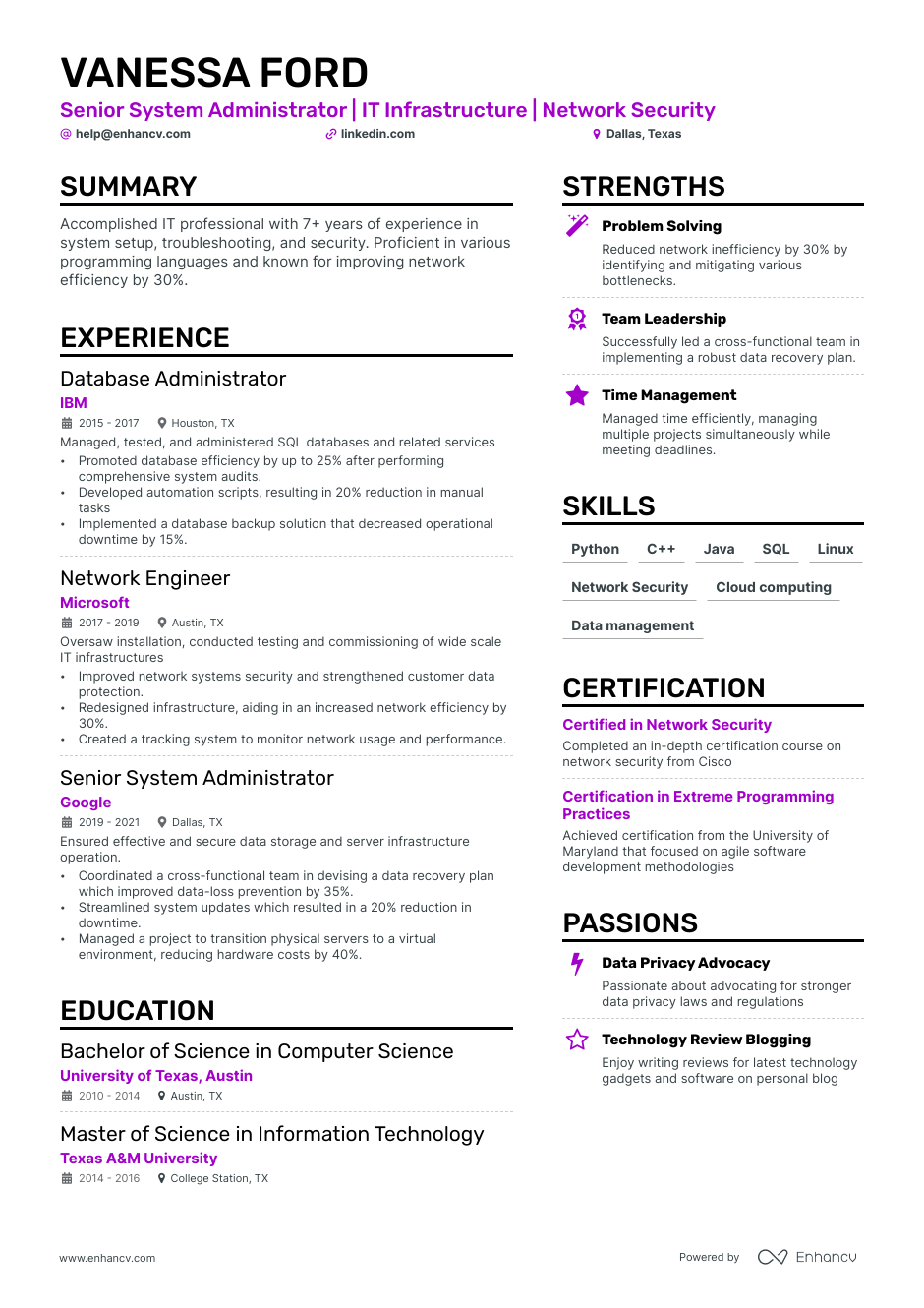 5 Senior System Administrator Resume Examples & Guide for 2023