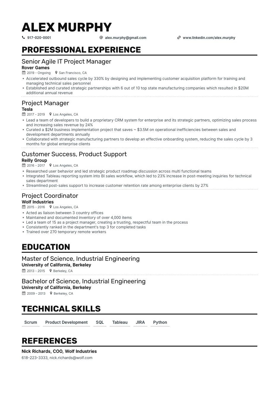 Agile Scrum Resume Chanakkyatownships