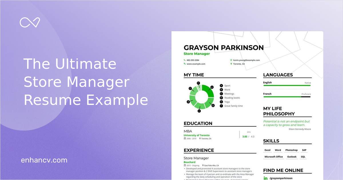 8 Store Manager Resume Examples & Guide for 2024